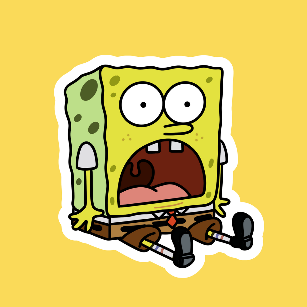 The Ugly Spongebob Squarepants Stickers – thepotatoclub
