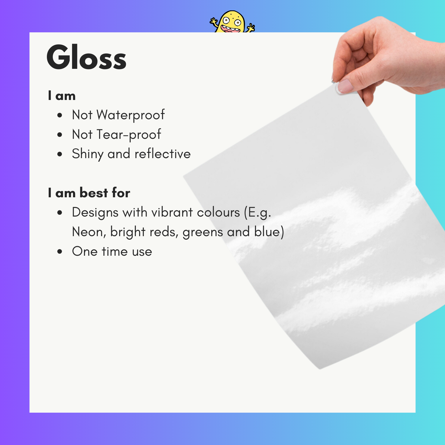Sticker Paper - Gloss – thepotatoclub