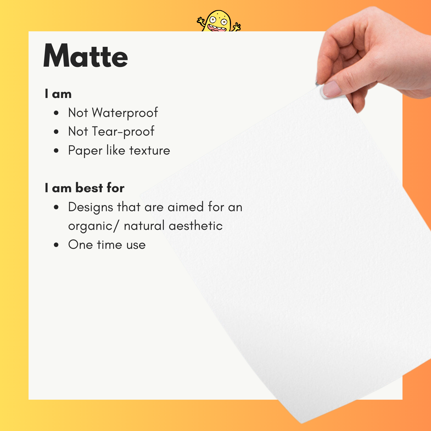 Sticker Paper - Matte – thepotatoclub